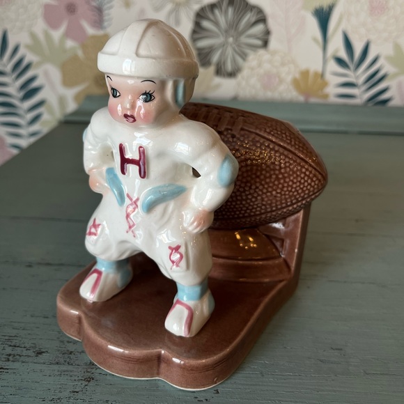 napco | Accents | Vintage Napco Football Player Planter Dish | Poshmark